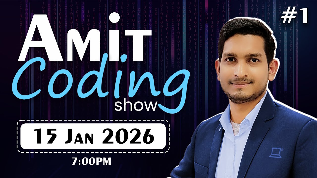 Amit Coding Show | 🔴 Live - Episode 1