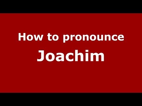 How to pronounce Joachim (Russian/Russia) - PronounceNames.com