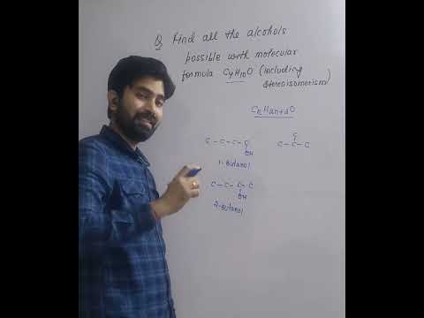 How many alcohols with molecular formula C4H10O are possible, including stereoisomers ?