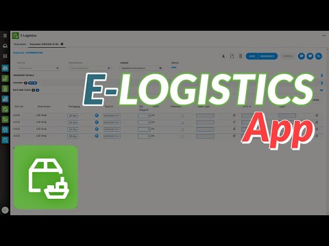 E-Logistics App - 101