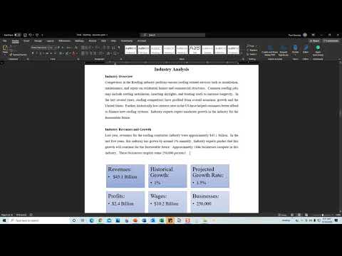 How to use a ROOFING CONTRACTOR Business Plan Template by Paul Borosky, MBA.