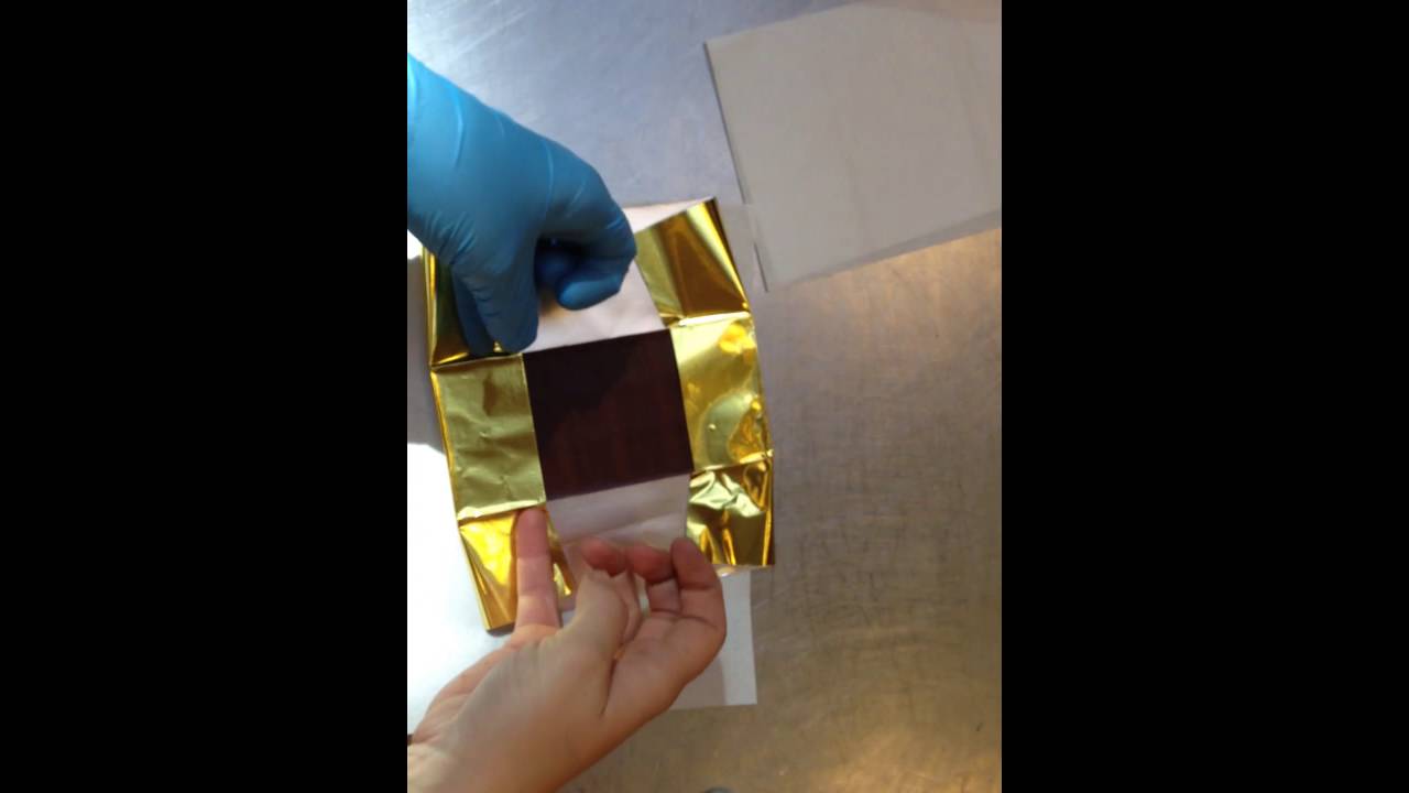 How to foil a chocolate bar