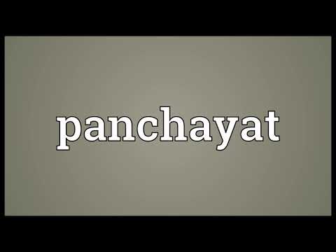 Panchayat Meaning
