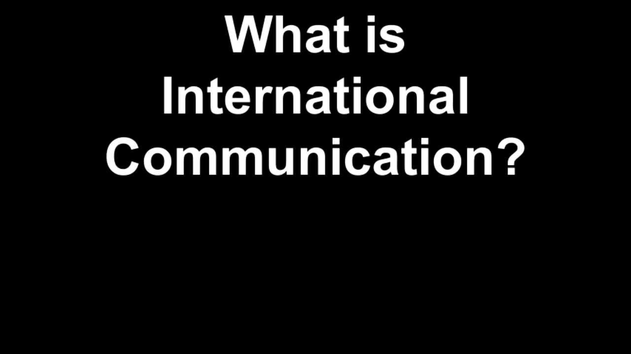 5WPR- What is International Communication? - Ronn Torossian