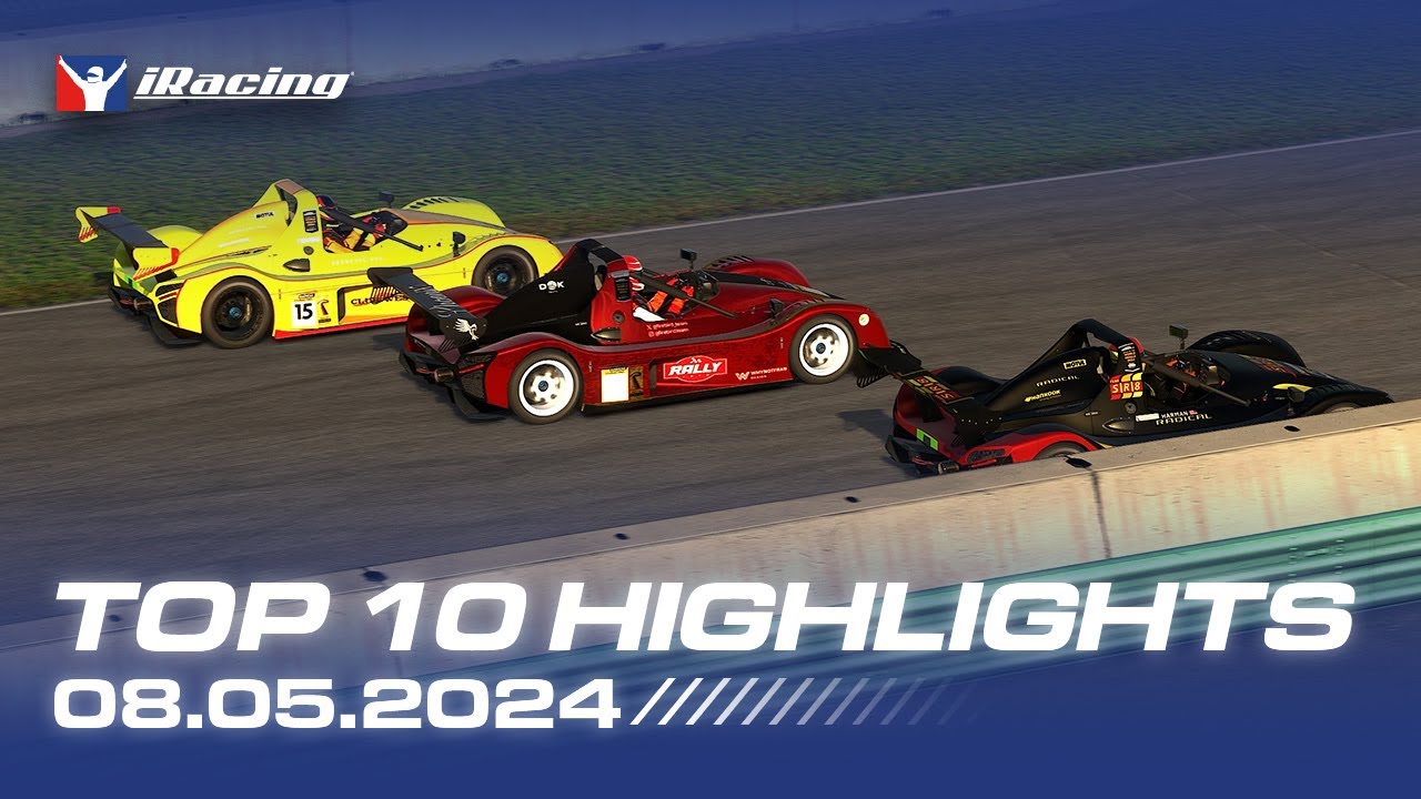 iRacing Top 10 Highlights - August 5th 2024