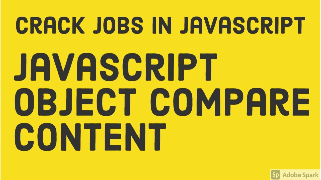 Object Compare javascript #56