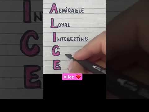 Meaning of the name ALICE #meaning #name #alice