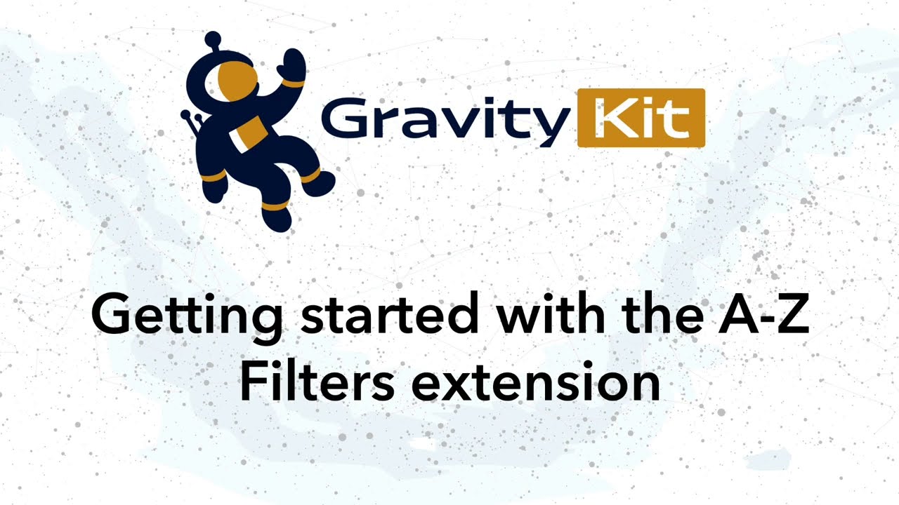 Getting Started With the GravityView A-Z Filters Extension