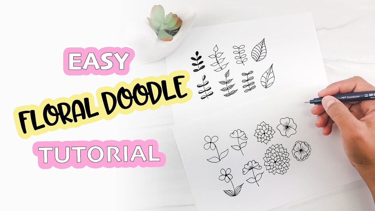 Easy Step by Step Flower Doodles