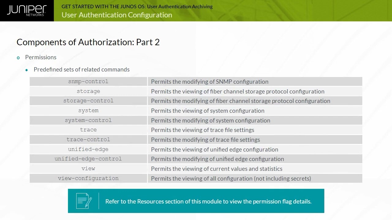 Get Started with the Junos OS Module 6