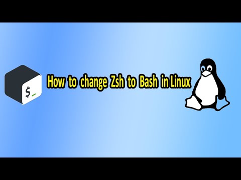 How to Change Zsh shell to Bash in Linux