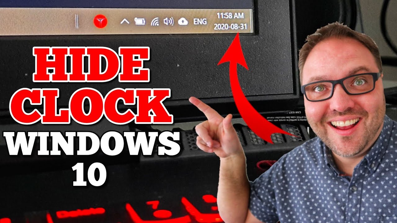 How to Hide the Clock in Windows 10 Taskbar System Tray