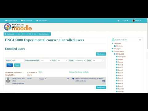 How To Unenroll Yourself From A Course On Moodle