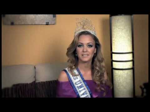 Mariana Vicente Miss Puerto Rico Universe 2010 Interview in Telemundo
