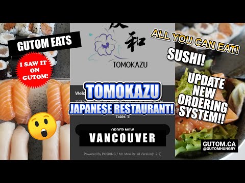 ALL YOU CAN EAT! NEW ORDERING SYSTEM TOMOKAZU JAPANESE RESTAURANT SUSHI BUFFET BROADWAY | VAN #AYCE