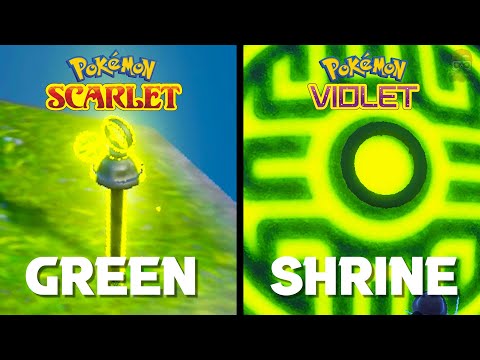 Pokemon Scarlet & Violet - All Green Stakes & Shrine Location (Ting-Lu Legendary)