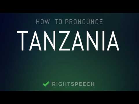 Tanzania - How to pronounce Tanzania