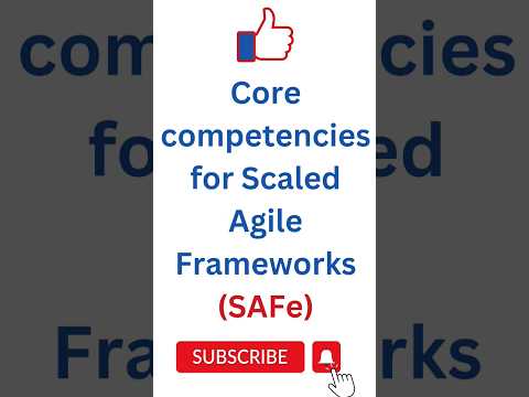 What are the 7 Core competencies for Scaled Agile Frameworks (SAFe)? #projectmanagement #agile #pmo