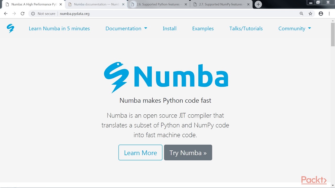 Learning IPython Interactive Computing Data Visualiz : Accelerat Python Code Numba | packtpub.com
