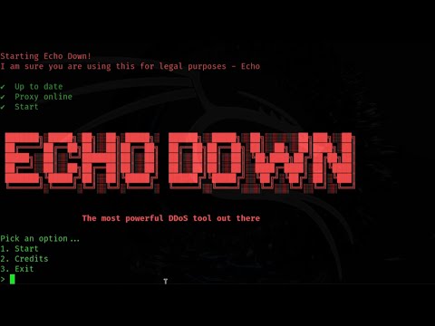 Echo Down Fake Tool to Practice DDoS Attack