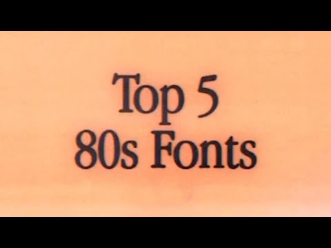 Top 5 80s fonts ✨#graphicdesign