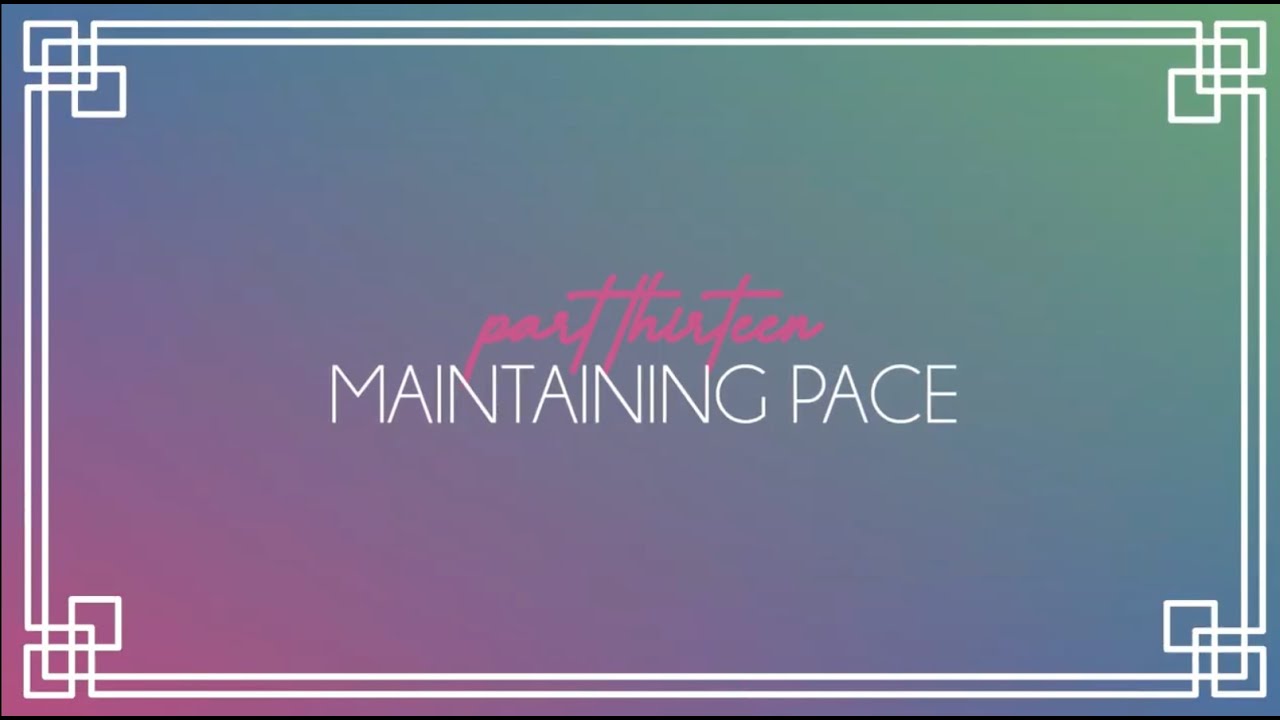 Mastering Mahjong 101: Part 13, Maintaining Pace
