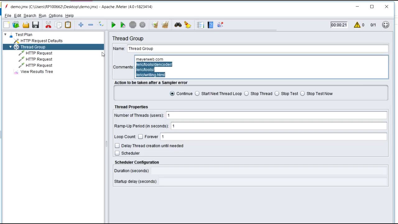 Jmeter: How to configure HTTP Request Defaults