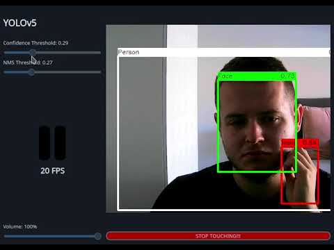 GitHub - mischlox/face-touching-detector: Application that prevents me from touching my face ...
