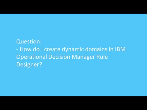 How do I create dynamic domains in IBM Operational Decision Manager Rule Designer?