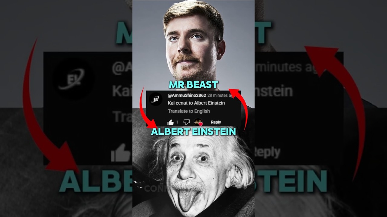 Connecting Mr Beast to Albert Einstein 💀🔗 #shorts