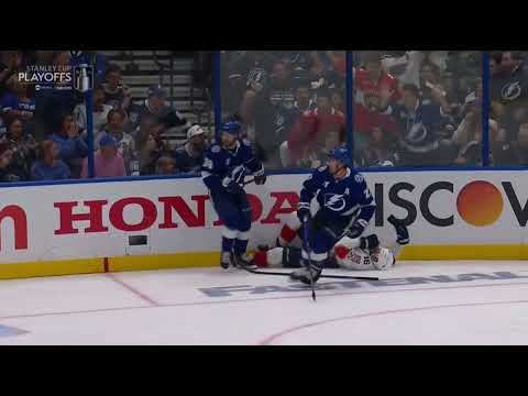Major Penalty to Lightning's Hagel for Hit on Panthers' Barkov