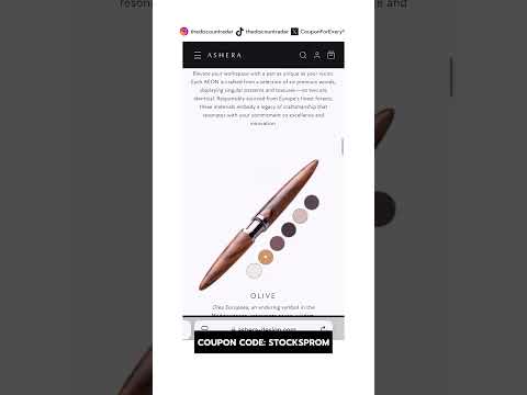 Invest in Quality: 5% OFF Ashera Design Fountain Pens 🖋️ USE CODE: STOCKSPROM | 2025