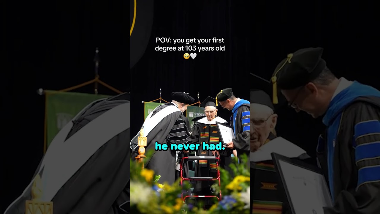 This 103-Year-Old Just Graduated College 👏💪