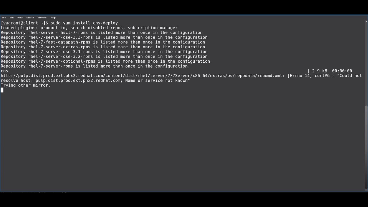 Deploying Container Native Storage on Red Hat OpenShift Container Platform 3.4 - Part 1