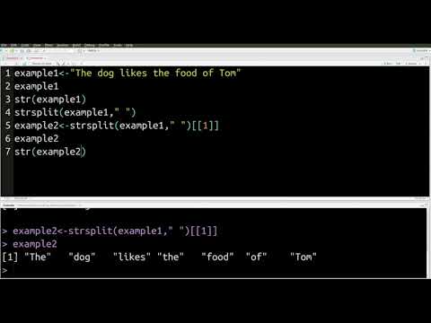 Combining and Splitting Strings in R VIDEO | educational research ...