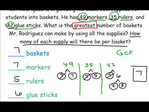 GCF and LCM Word Problems