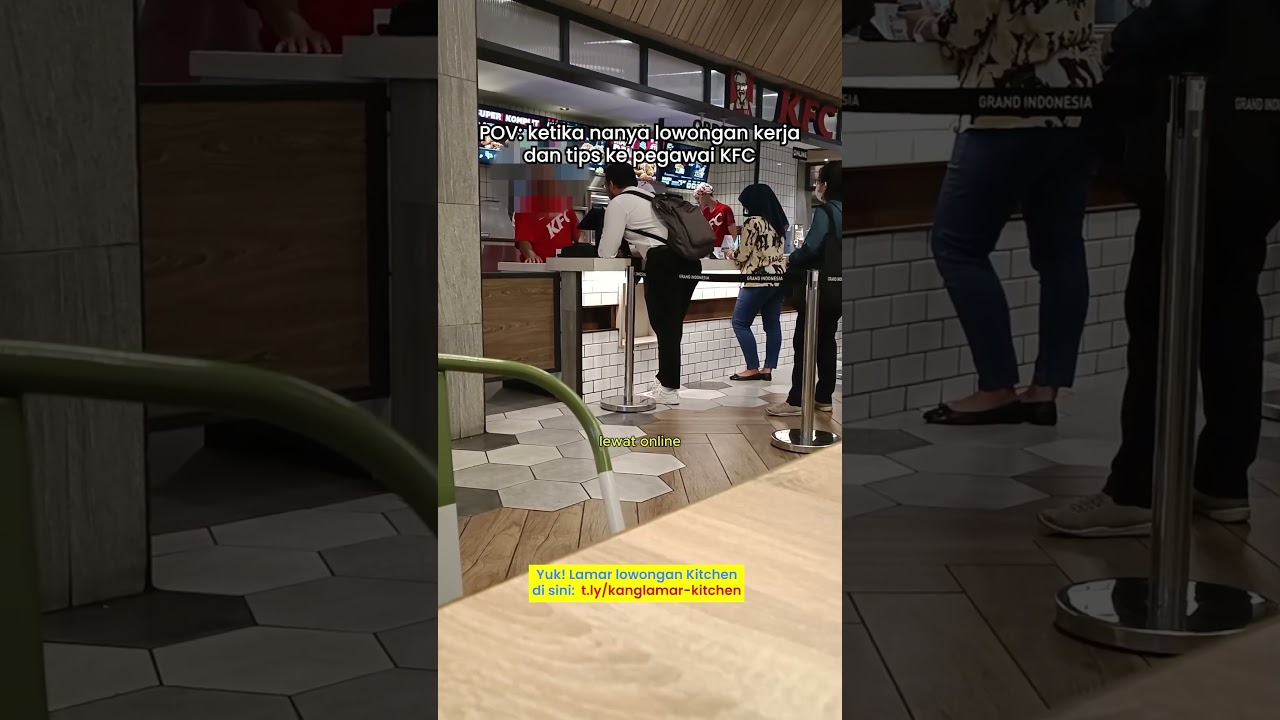 Sobat yang mau kerja di KFC bisa lamar lewat Pipin jadi cepet 😉🍗👉🏻t.ly/kanglamar-kitchen
