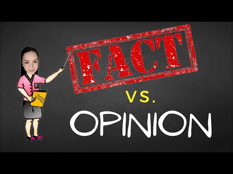 FACT vs. OPINION / JEG's Classroom