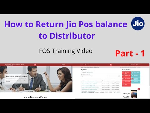 How To return E-top from Jio Pos ll JIO Fiory ll Return Jio Pos Balance To Distributor - PART - 1