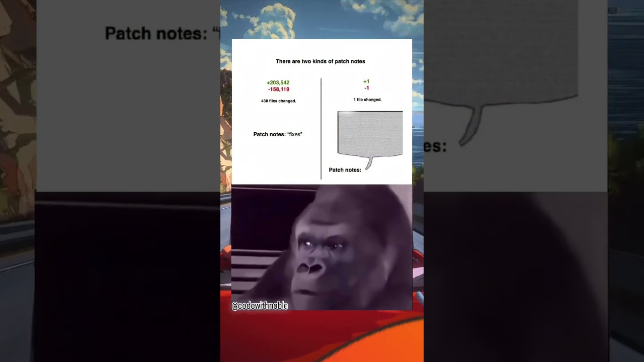The Two Types Of Software Updates. 😂😂😂 #funny #memes #trending #coding #programming #fyp