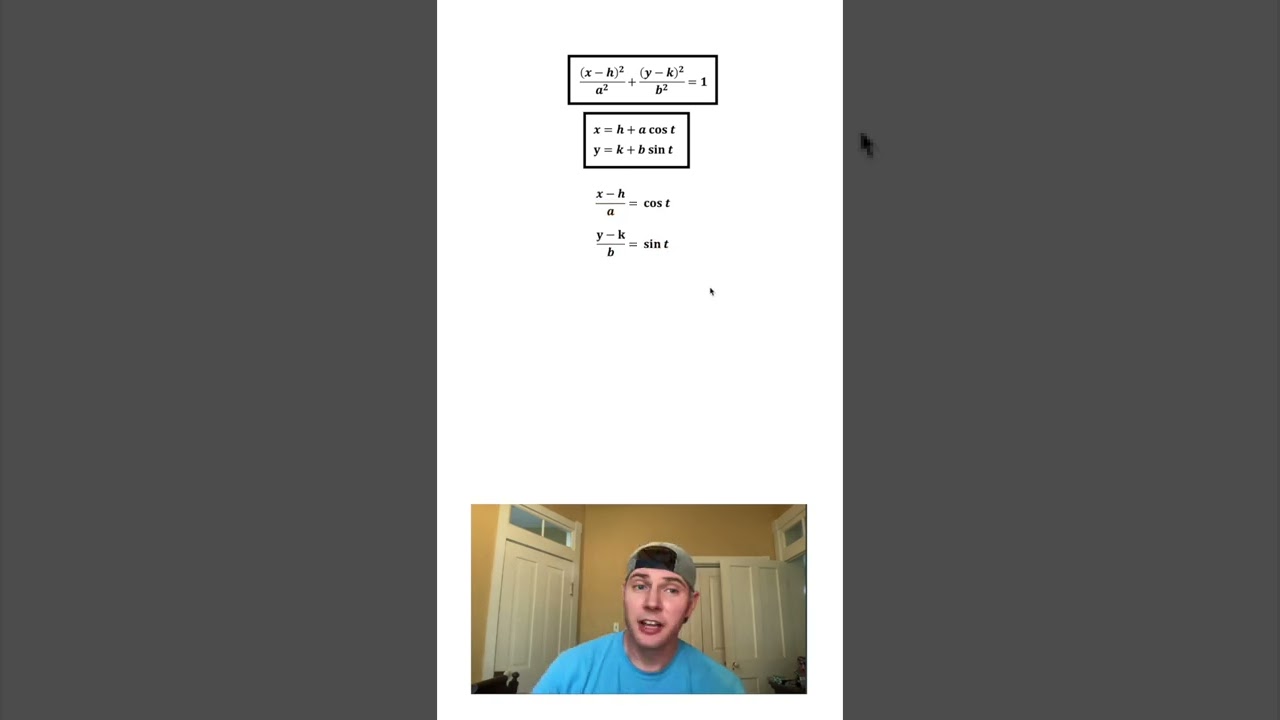 Parametric Equation- Ellipse