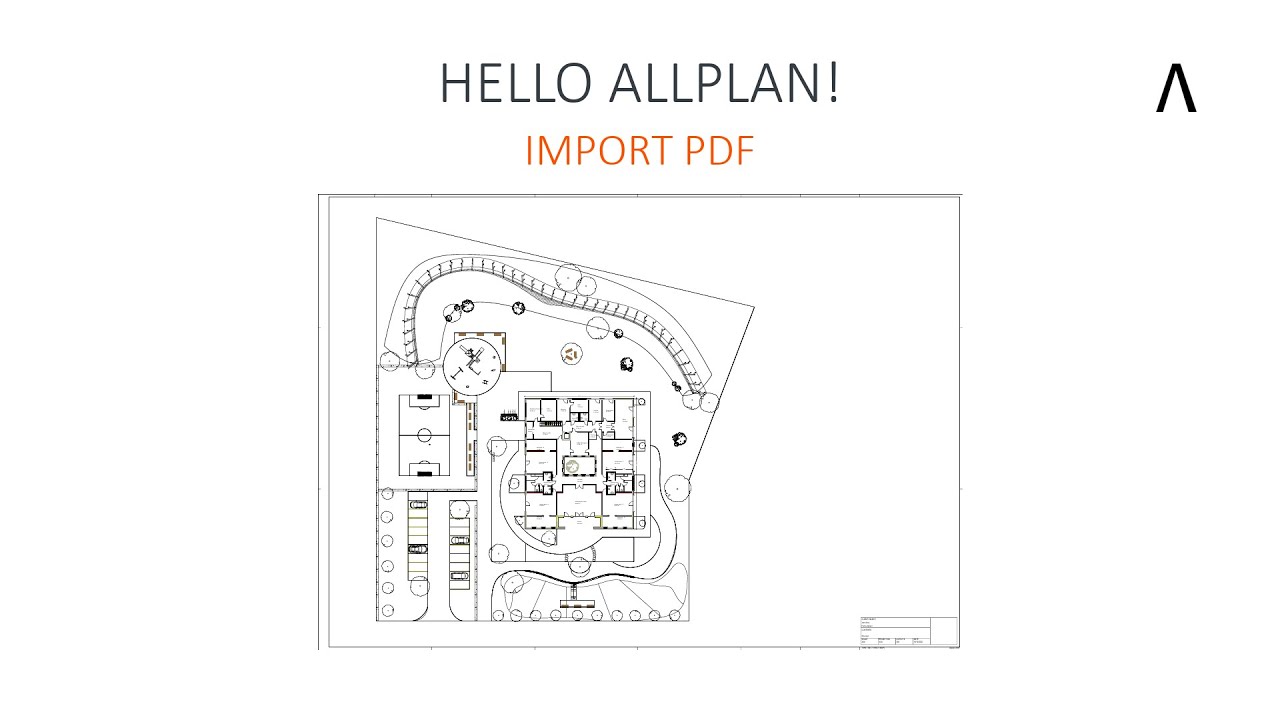 Hello ALLPLAN! Import PDF