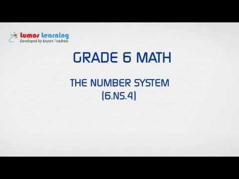 6.NS.4 - Using Common Factors(Grade 6 Math) | www.lumosleaning.com