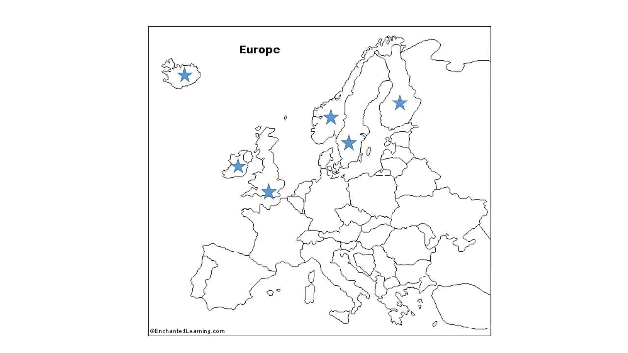 Western Europe Map Review