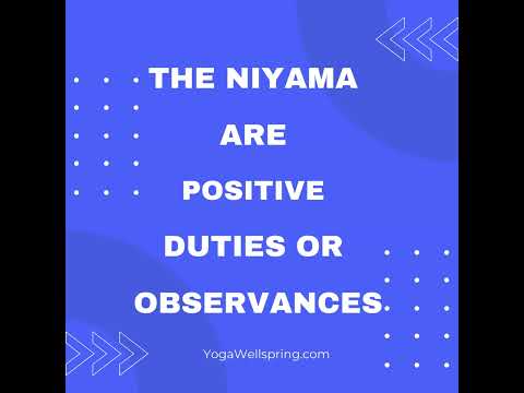 What About the Niyama?
