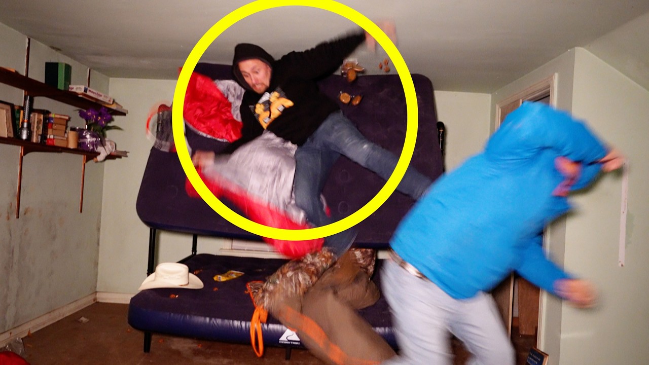 We ALMOST DIED Sleeping Inside HAUNTED FARM (we quit & were terrified)