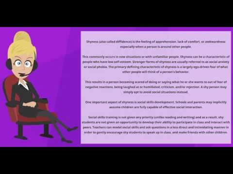 What is SHYNESS What does SHYNESS mean SHYNESS meaning, definition & explanation