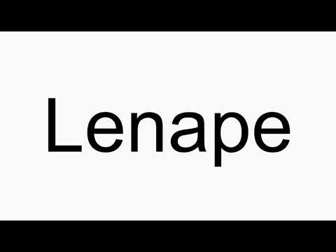 How to pronounce Lenape