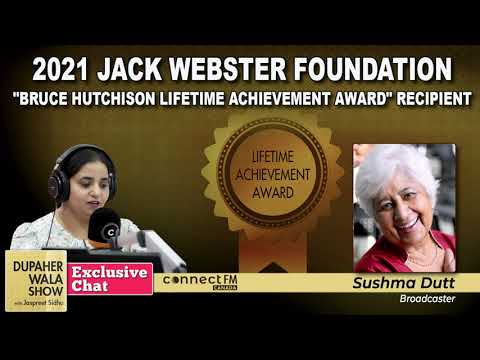 2021 Jack Webster Foundation "Bruce Hutchison Lifetime Achievement Award" Recipient