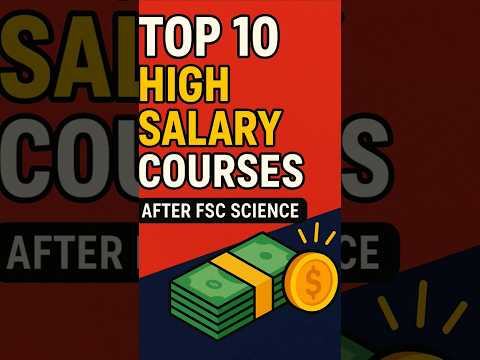 Top 10 High Salary Courses After FSC | Best Career Options 2025 #shorts #highhsalarycourses #yt